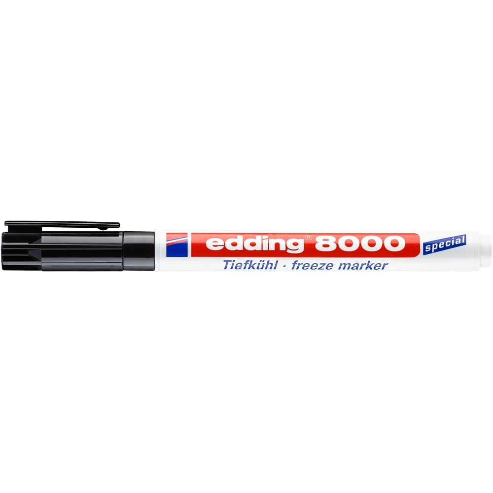 Alkoholos filc EDDING 8000 fagyálló tintával, 1mm hegy, fekete (freeze ...