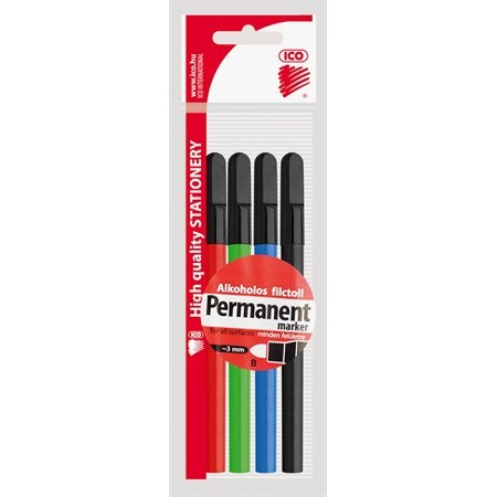 Alkoholos filc készlet 4db-os ICO Top Marker OHP B - Wondex Kft ...