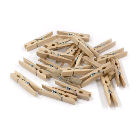 Fa csipesz natúr 35 mm 40db/csomag - Wondex Kft - Irodaszer, Papír ...