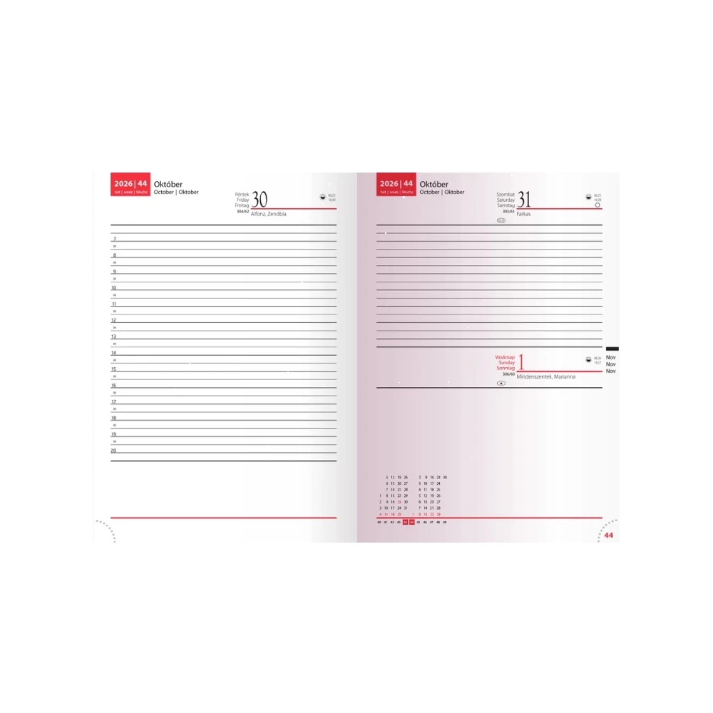 Határidőnapló 2026 A/5 napi REAL Linett zöld-zöld - Wondex Kft - Irodaszer, Papír-Írószer, Kreatív