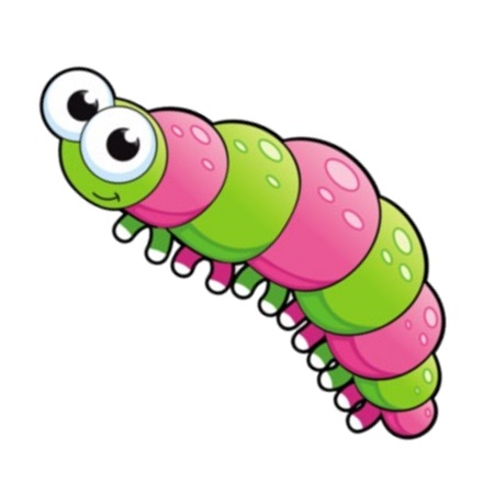 Óvodai címke, öntapadó matrica A/5 méretben 35+12 jel kukac színes ...