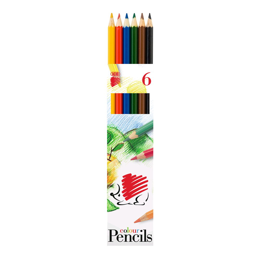 Színes ceruza készlet 6db-os ICO SÜNI hatszögletű ceruzatest - Wondex ...
